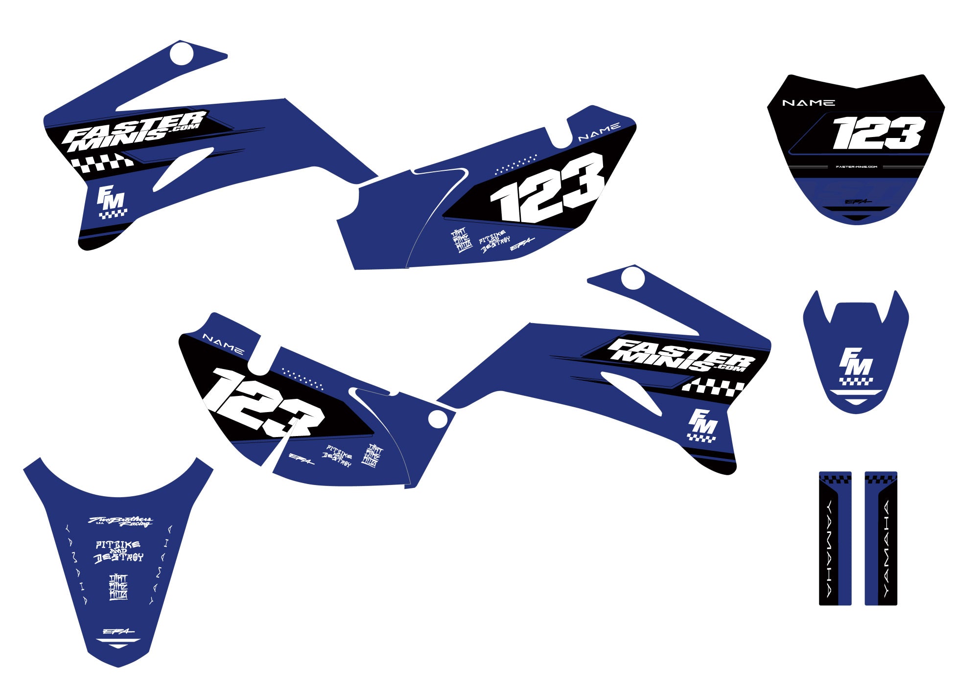 TTR110 Graphics Kit by Faster Minis - Faster-Minis.com