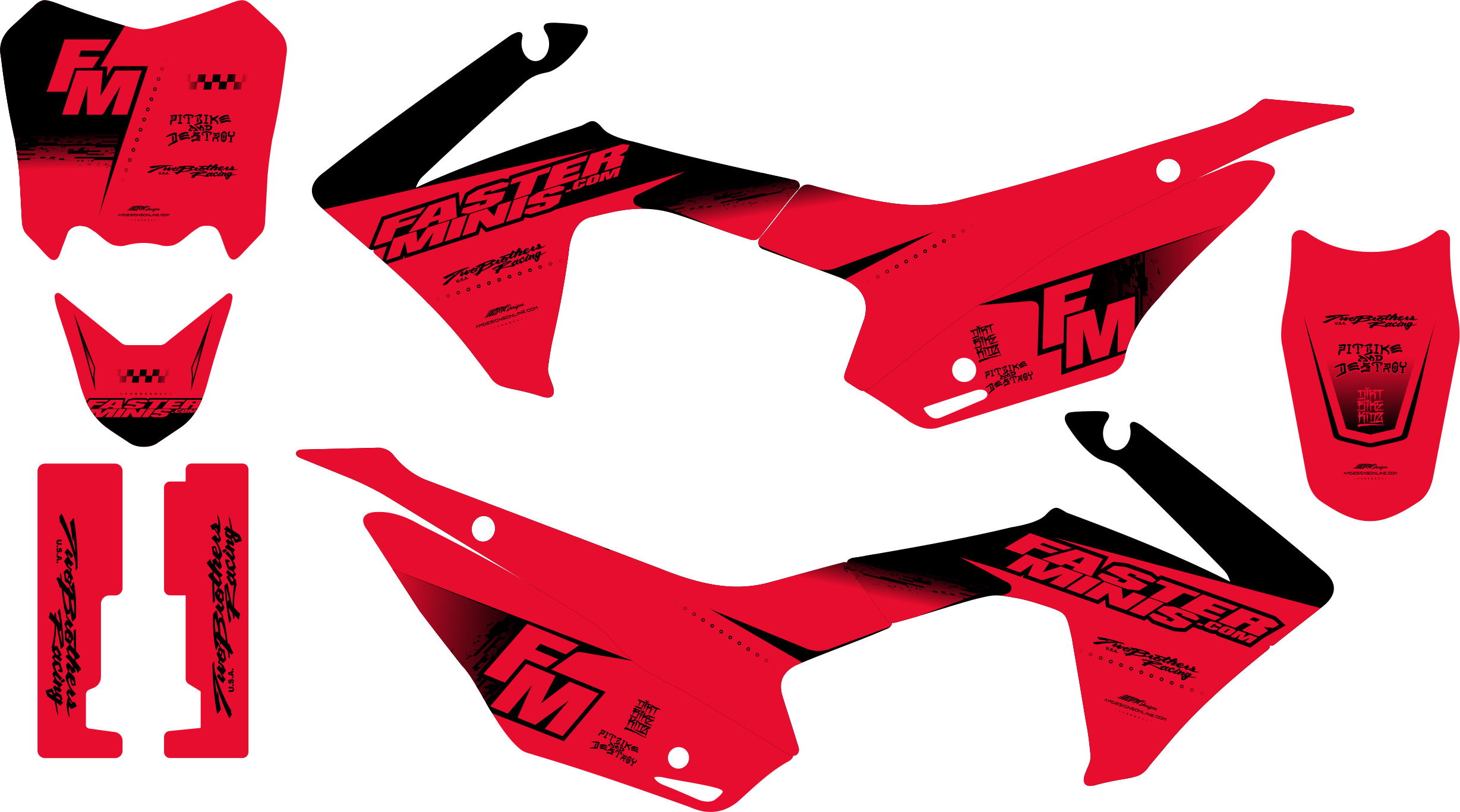 Faster Minis Team Kit / 13-18 CRF110