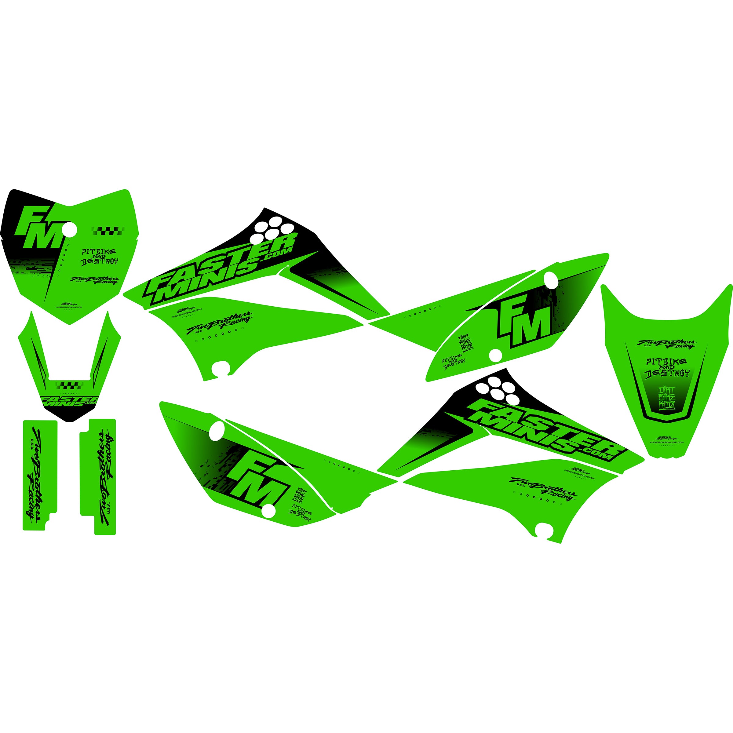 Faster Minis Team Kit - 2010+ KLX110